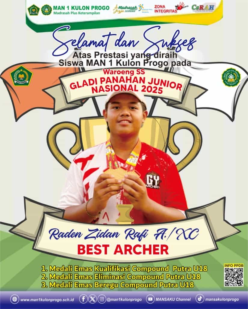 Raden Zidan, Siswa Mansaku Borong Emas dalam Gladi Panahan Junior Nasional 2025 | Kementerian ...